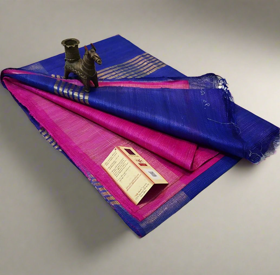 Tussar Ghicha Pure Silk Sarees || Peepal Clothing